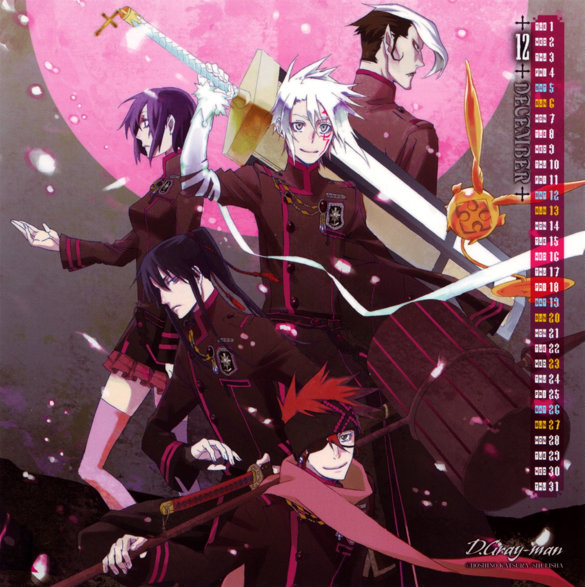 Lenalee Lee Allen Walker Kanda Yuu Lavi Timcanpy And 1 More D